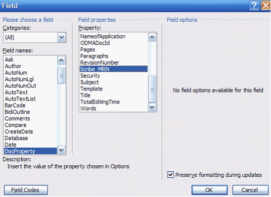 MS Word - Auto Populate Template MS Word - Auto Populate Template